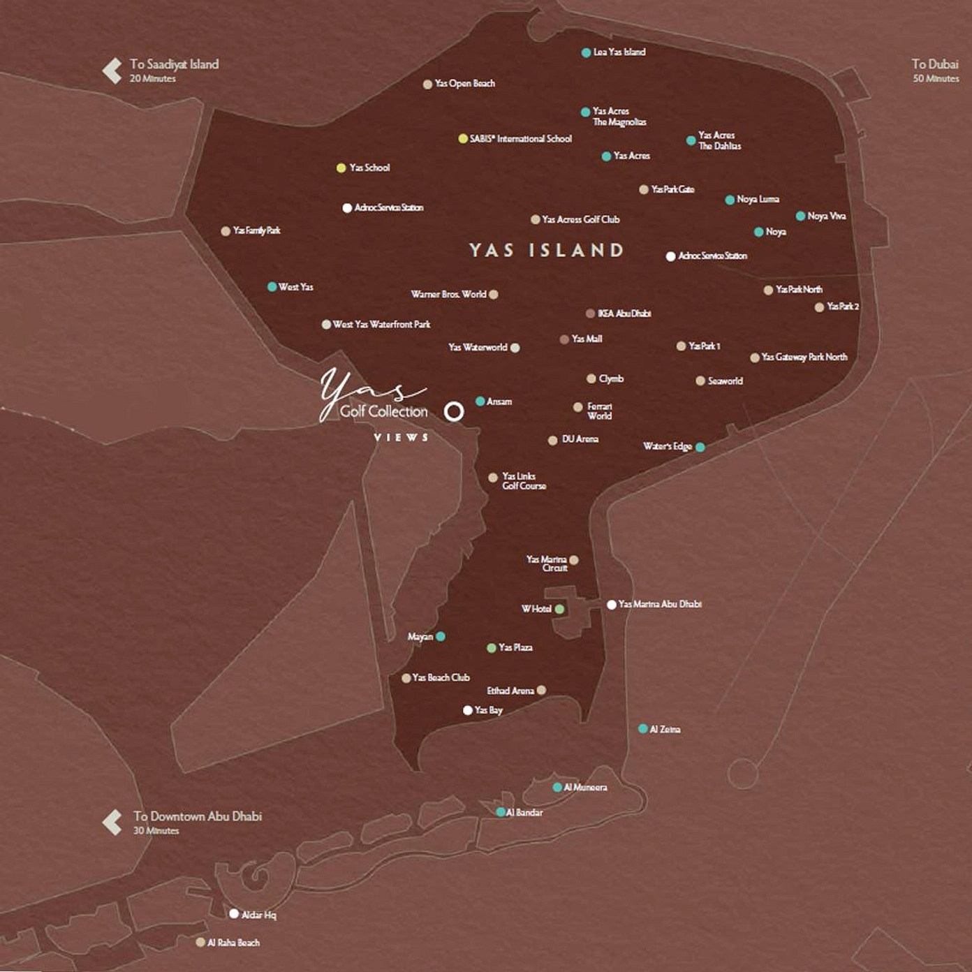 Off plan apartment for sale with 3 bedrooms in Yas Golf Collection ...