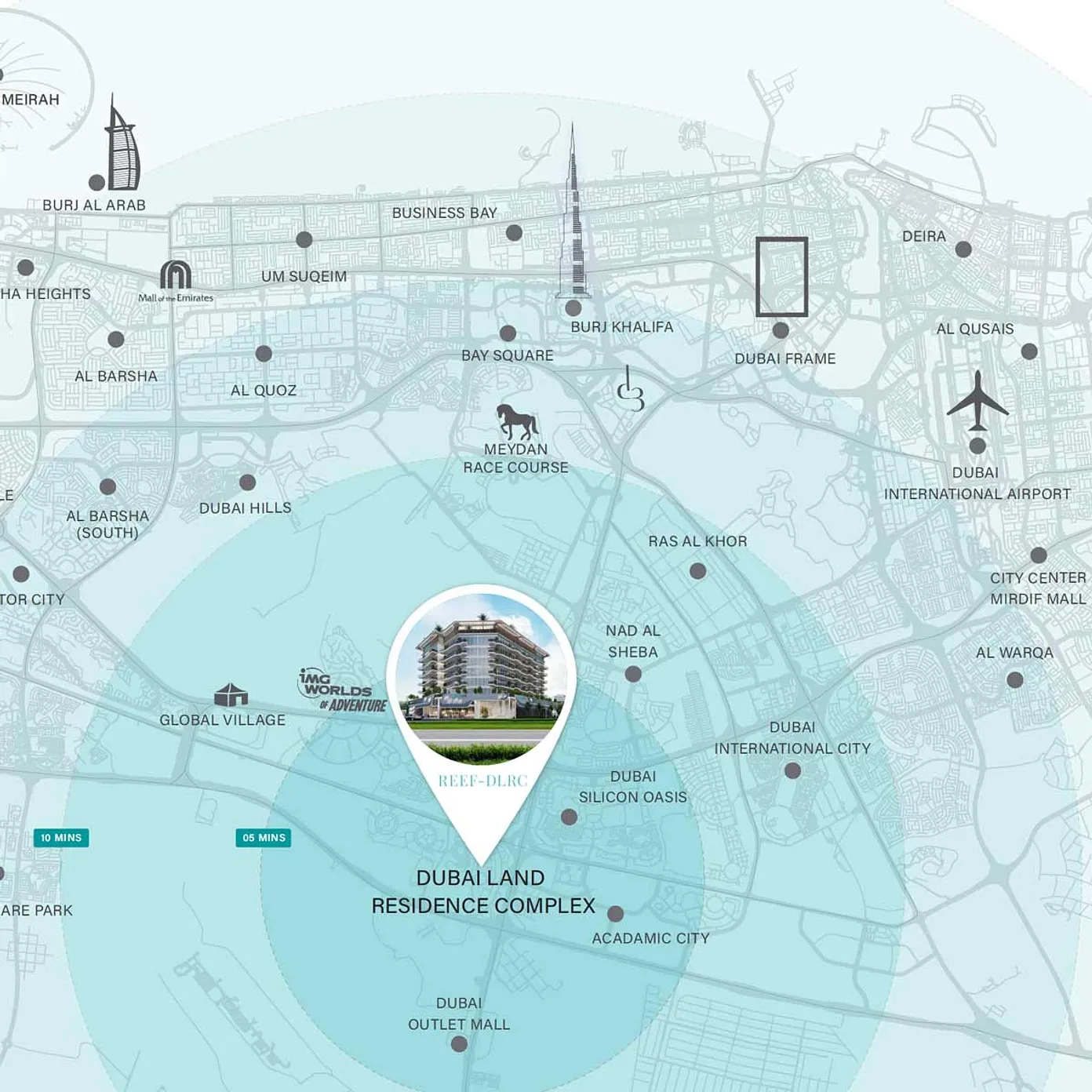 REEF 1000 DLRC Residences in Dubailand | Provident Estate